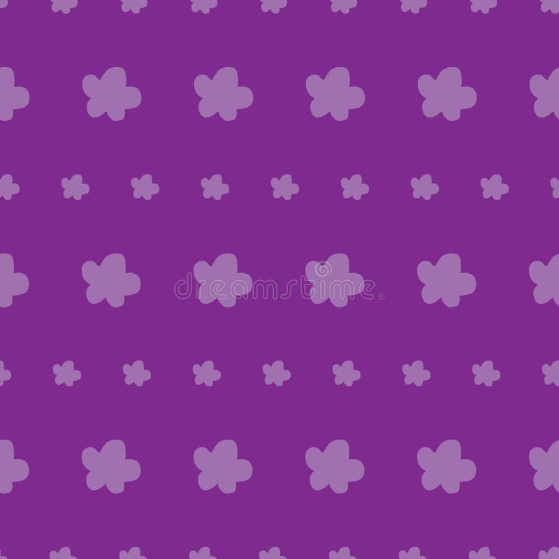 Repeat Daisy Flower Pattern with Purple Background. Seamless Floral ...