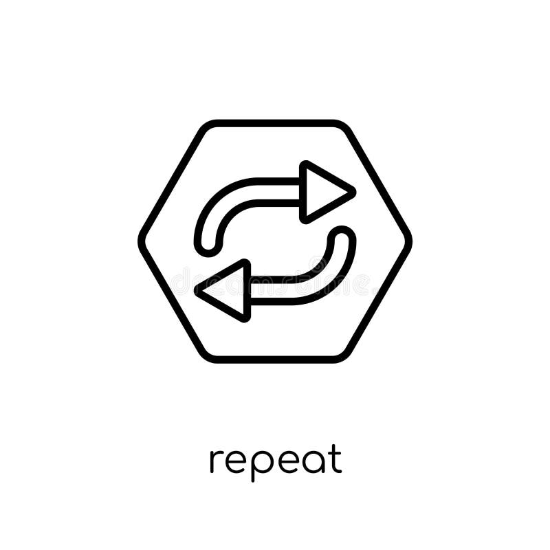 Repeat Icon from Collection. Stock Vector - Illustration of group ...