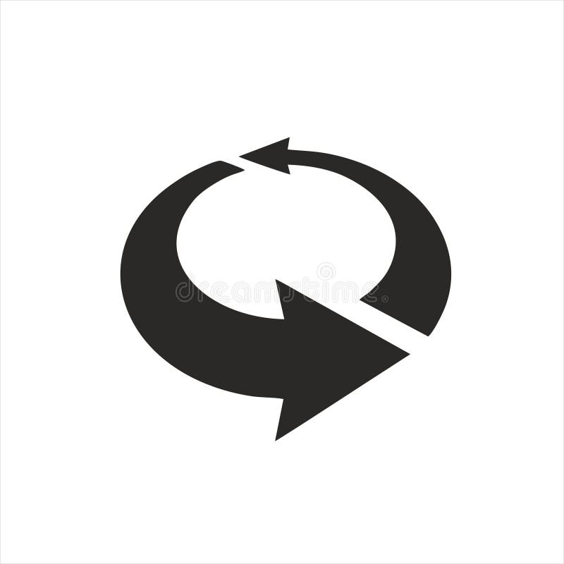 Repeat Icon Isolated on White Background. Repeat Icon in Trendy Design ...