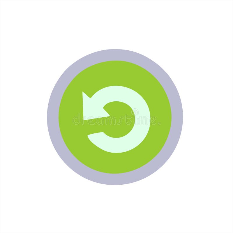 Repeat Icon Isolated on White Background. Repeat Icon in Trendy Design ...