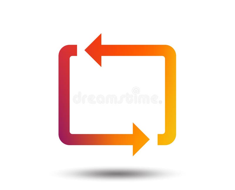 Repeat Icon. Loop Symbol. Refresh Sign Stock Vector - Illustration of ...