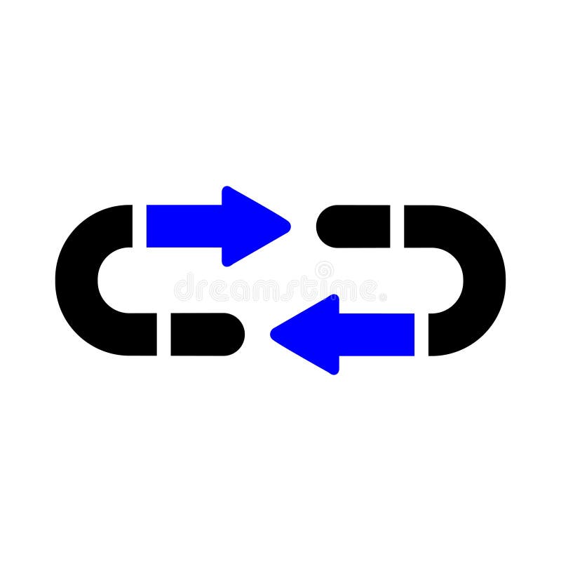 Repeat Left Right Arrow Icon Stock Vector - Illustration of symbol ...