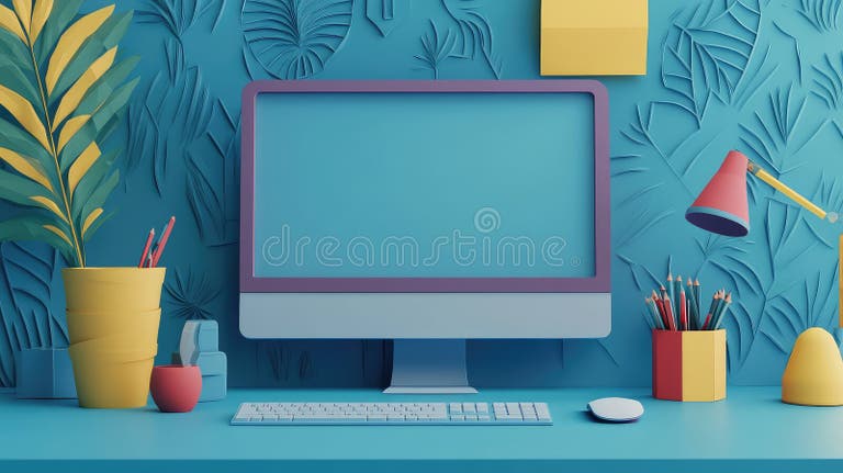 Repeat Looping Desktop Computer Stock Illustration - Illustration of ...