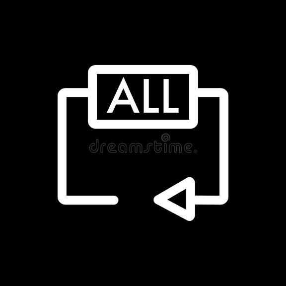 Repeat Media Player Icon. Repeat All Symbol Stock Vector - Illustration ...