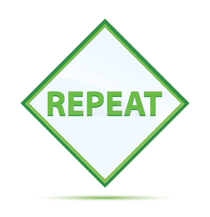 Repeat Modern Abstract Green Diamond Button Stock Illustration ...