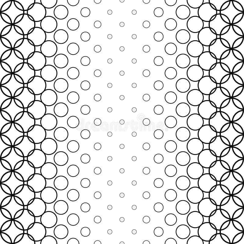 Repeat Monochromatic Abstract Circle Pattern Stock Vector ...