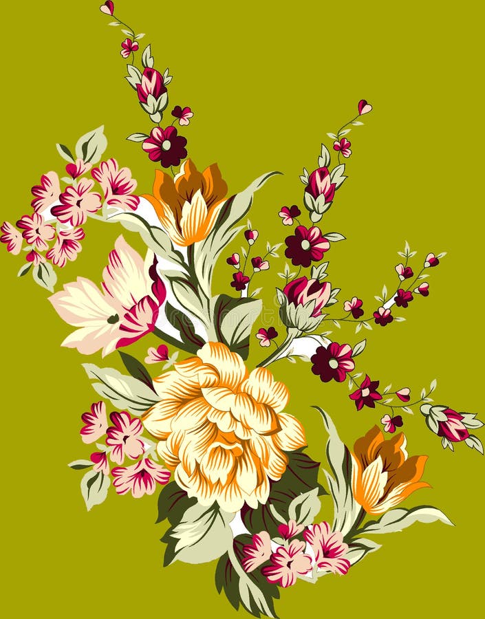 Repeat Multi Colored Decorated Hand Drawn Rendered Traced Embraided ...