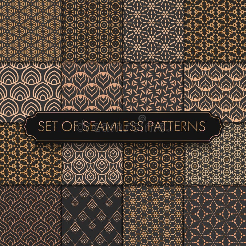 Repeat Retro Graphic Silver Art Pattern. Repetitive Ramadan Vector ...