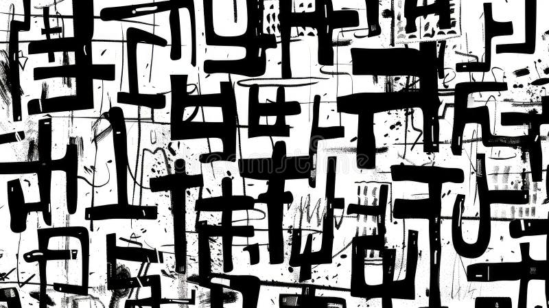 Repeat Pattern of Abstract Line-based Glyphs Evokes an Enigmatic ...