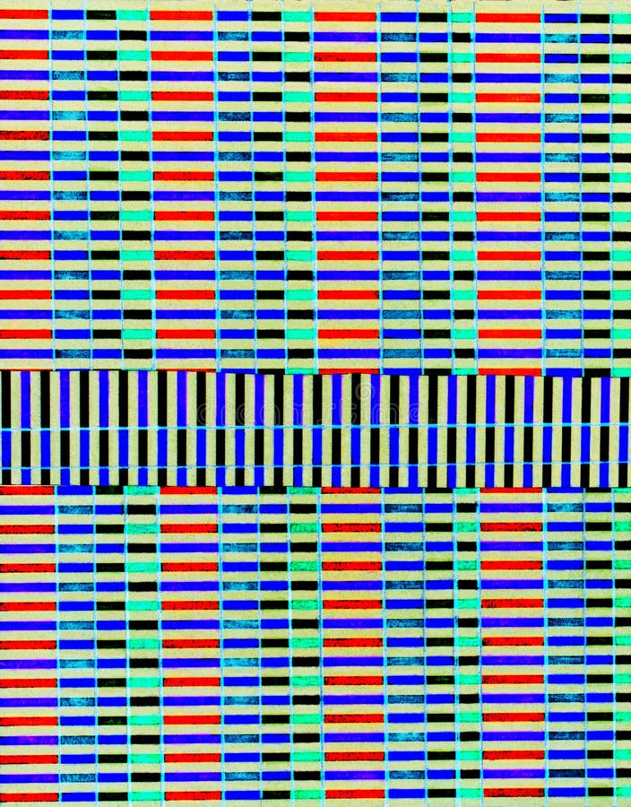 Horizontal and Vertical Lines on Printed Card. Stock Illustration ...