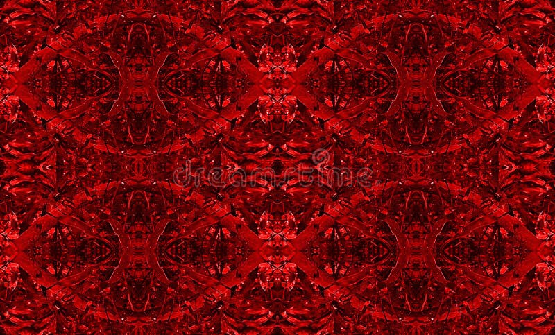 Repeat Pattern with Red Shapes Stock Illustration - Illustration of ...