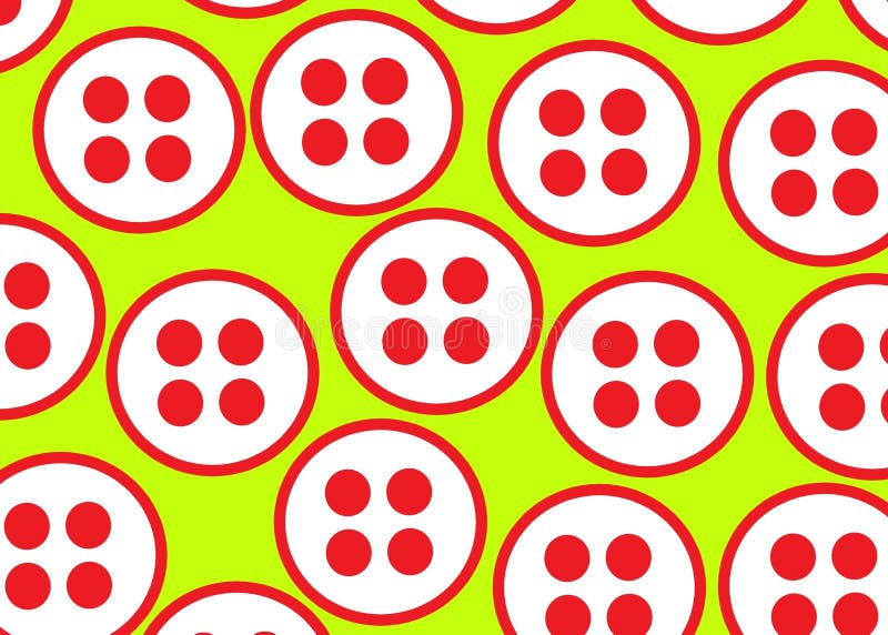 A Repeat Pattern of Simple Simplified Outline Symbols Shapes of a Red ...
