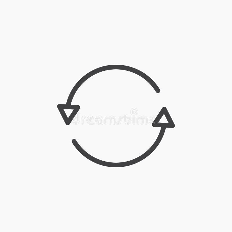 Repeat vecor icon set stock illustration. Illustration of process ...