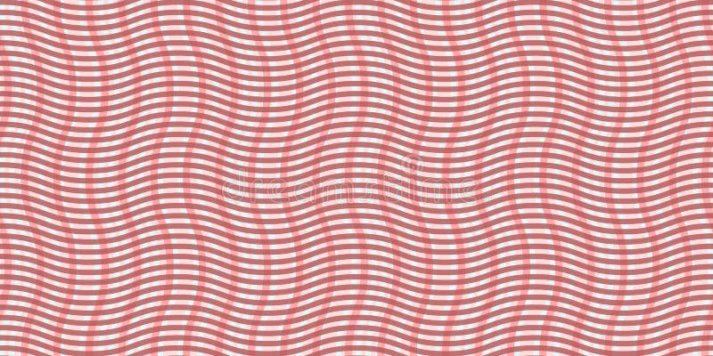 Repeat Wavy Pattern with Optical Illusion Effect. Stock Vector ...