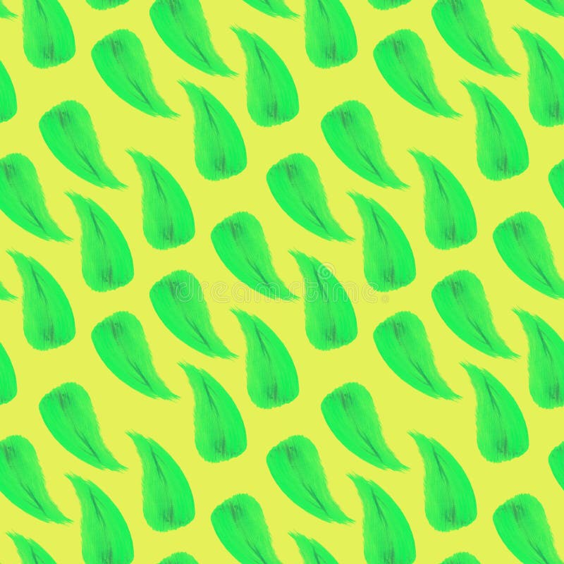 Repeatable Abstract Texture of Green Leaves on Yellow-green Background ...