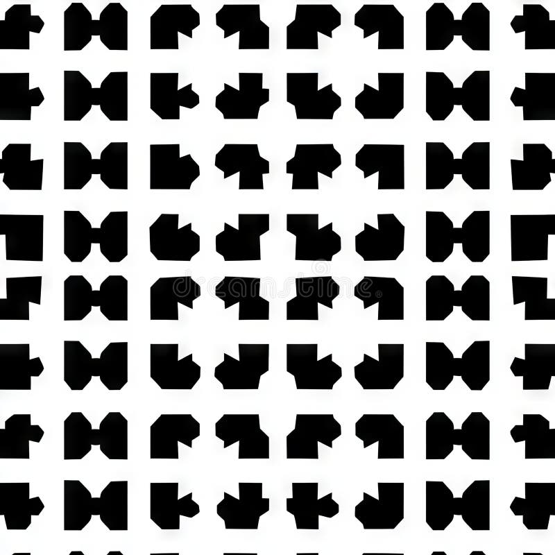 A Repeatable Black and White Abstract Pattern with a Modern, Stylish ...