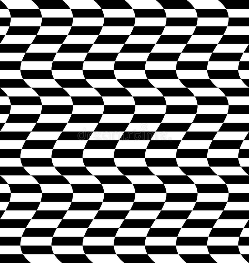 Repeatable Distorted Pattern with Rectangles, Black and White Te Stock ...