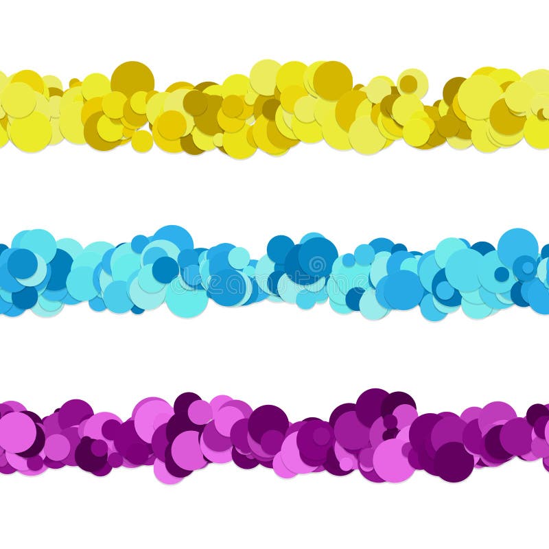 Repeatable Dot Pattern Page Separator Line Design Set - Vector Graphic ...