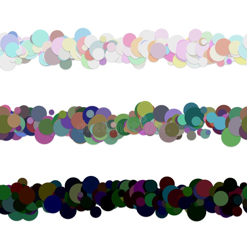 Repeatable Dot Pattern Paragraph Divider Line Design Set - Vector ...
