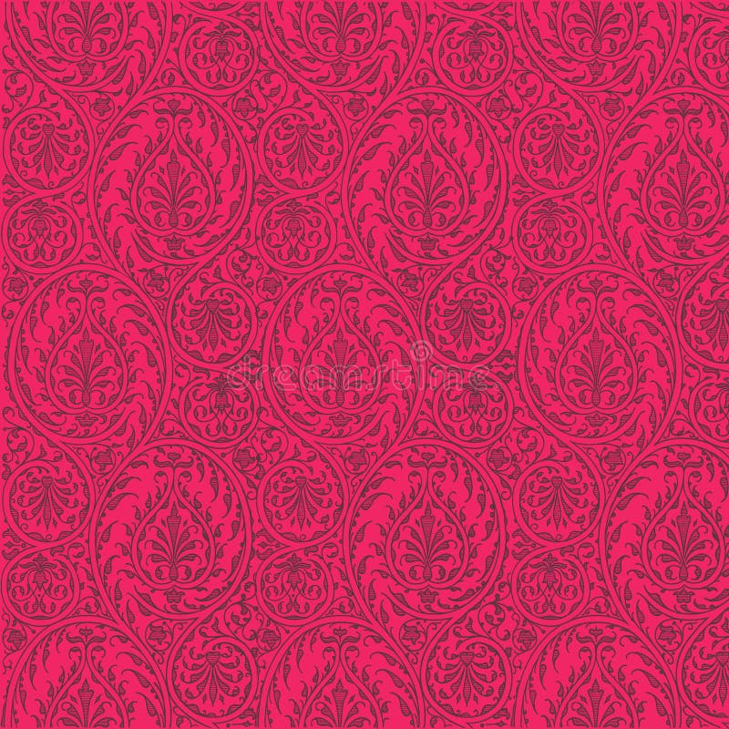Hot Pink Pattern Wallpaper