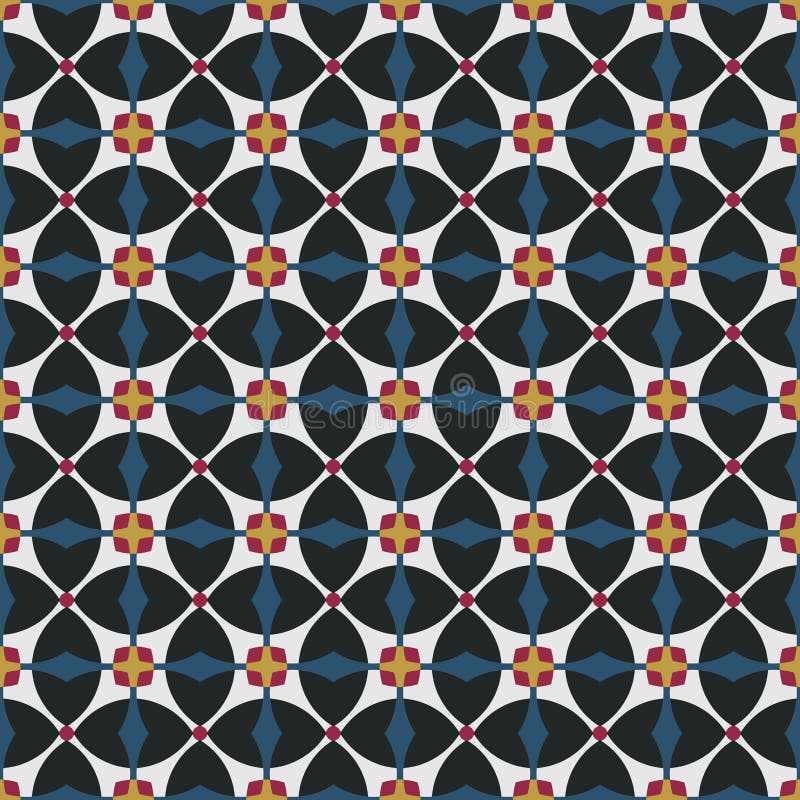 Repeatable Retro Geometric Pattern. Fabric Print. Design for Prints on ...