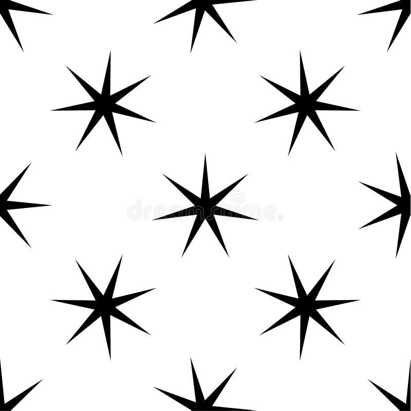 Repeatable, Seamless Star, Star Shape Pattern, Background Stock Vector ...