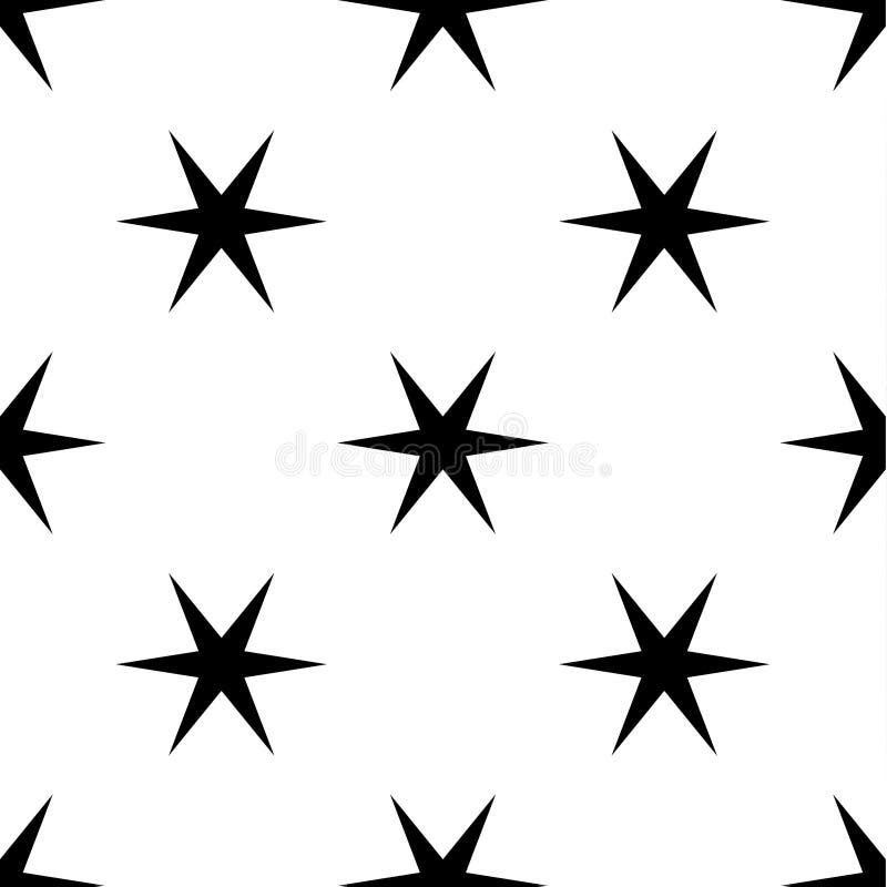 Repeatable, Seamless Star, Star Shape Pattern, Background Stock Vector ...