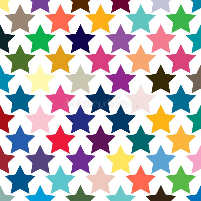 Repeatable Star Background, Star Pattern. Seamless Starry Wrapping ...