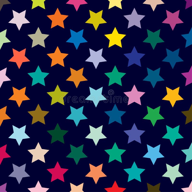 Repeatable Star Background, Star Pattern. Seamless Starry Wrapping ...