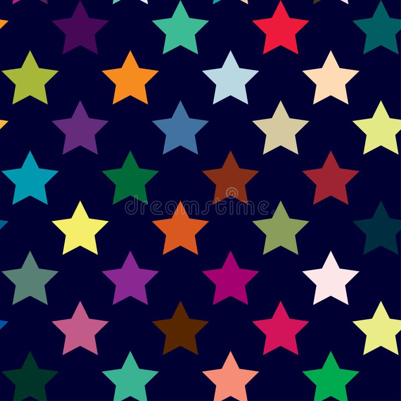 Repeatable Star Background, Star Pattern. Seamless Starry Wrapping ...