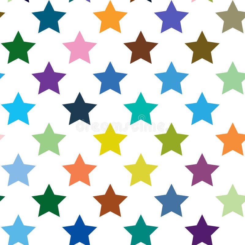 Repeatable Star Background, Star Pattern. Seamless Starry Wrapping ...