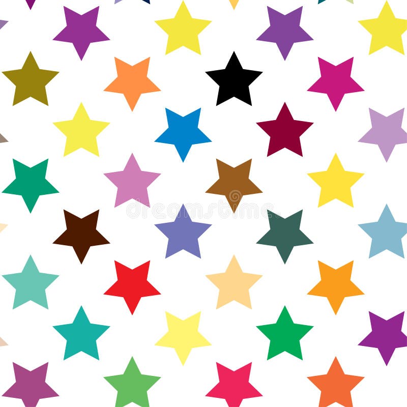 Repeatable Star Background, Star Pattern. Seamless Starry Wrapping ...