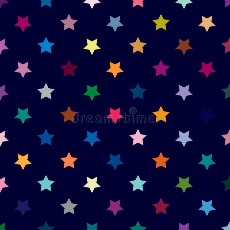 Repeatable Star Background, Star Pattern. Seamless Starry Wrapping ...