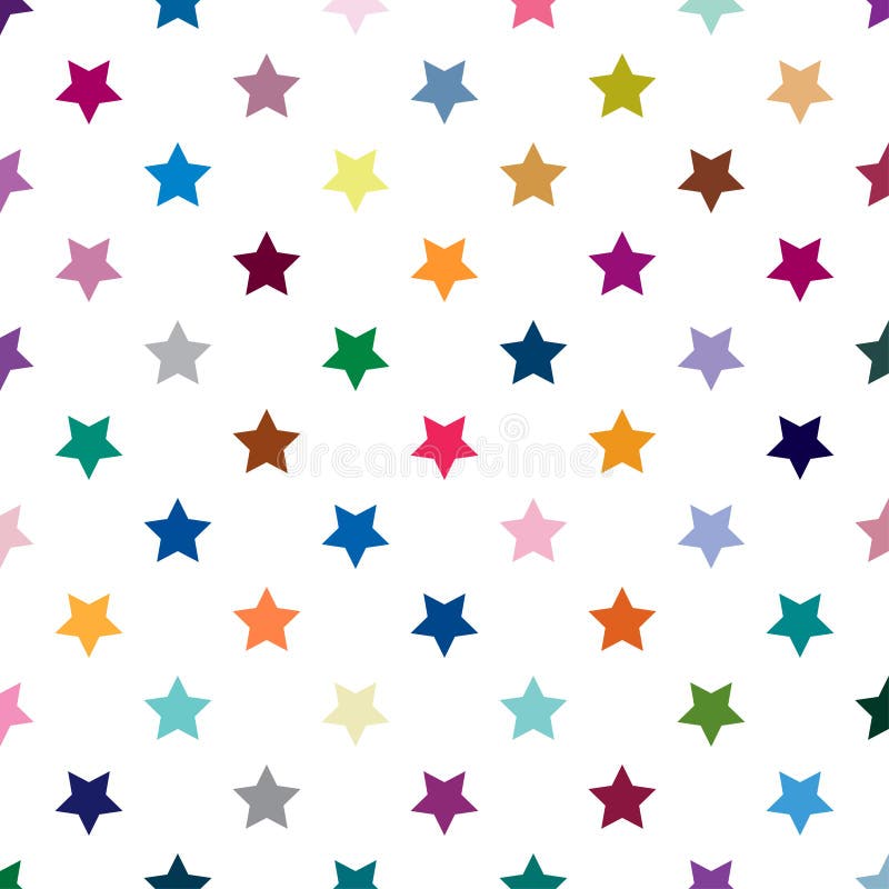 Repeatable Star Background, Star Pattern. Seamless Starry Wrapping ...