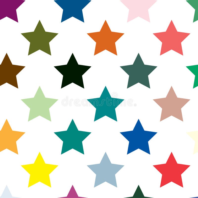 Repeatable Star Background, Star Pattern. Seamless Starry Wrapping ...