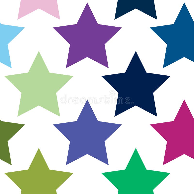 Repeatable Star Background, Star Pattern. Seamless Starry Wrapping ...