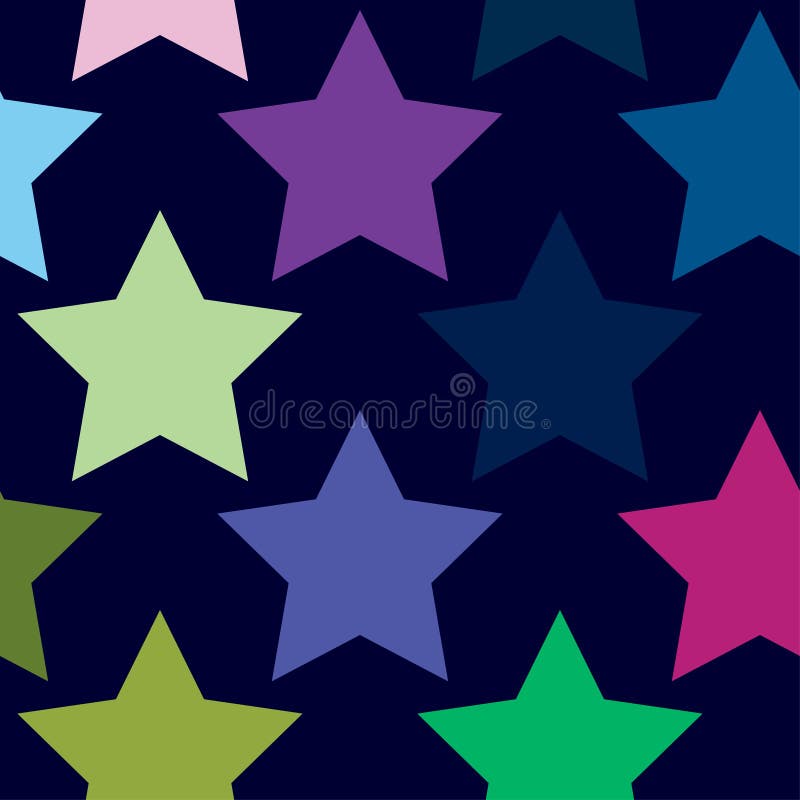 Repeatable Star Background, Star Pattern. Seamless Starry Wrapping ...