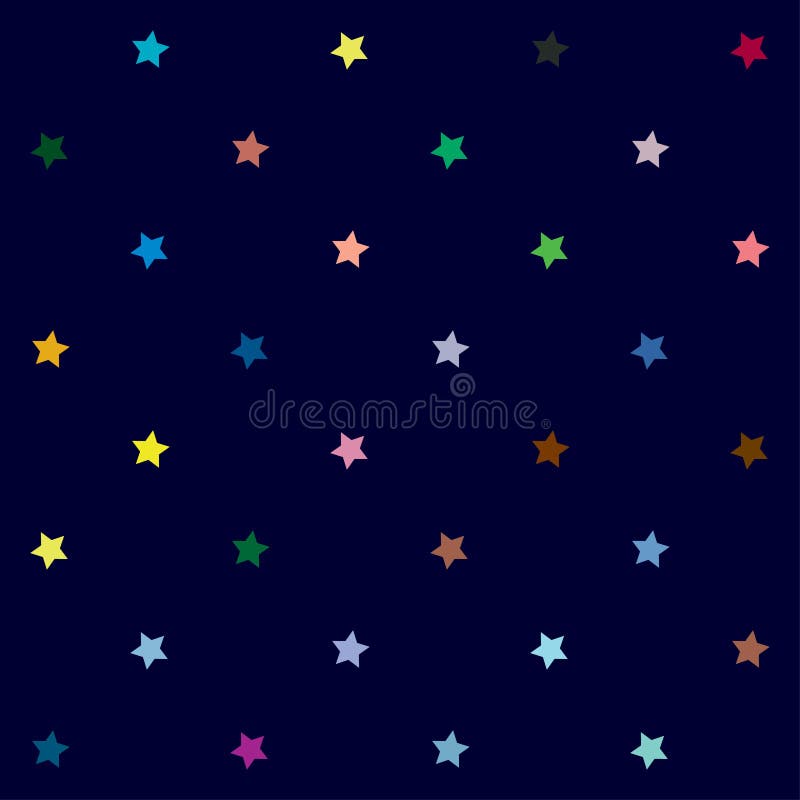 Repeatable Star Background, Star Pattern. Seamless Starry Wrapping ...