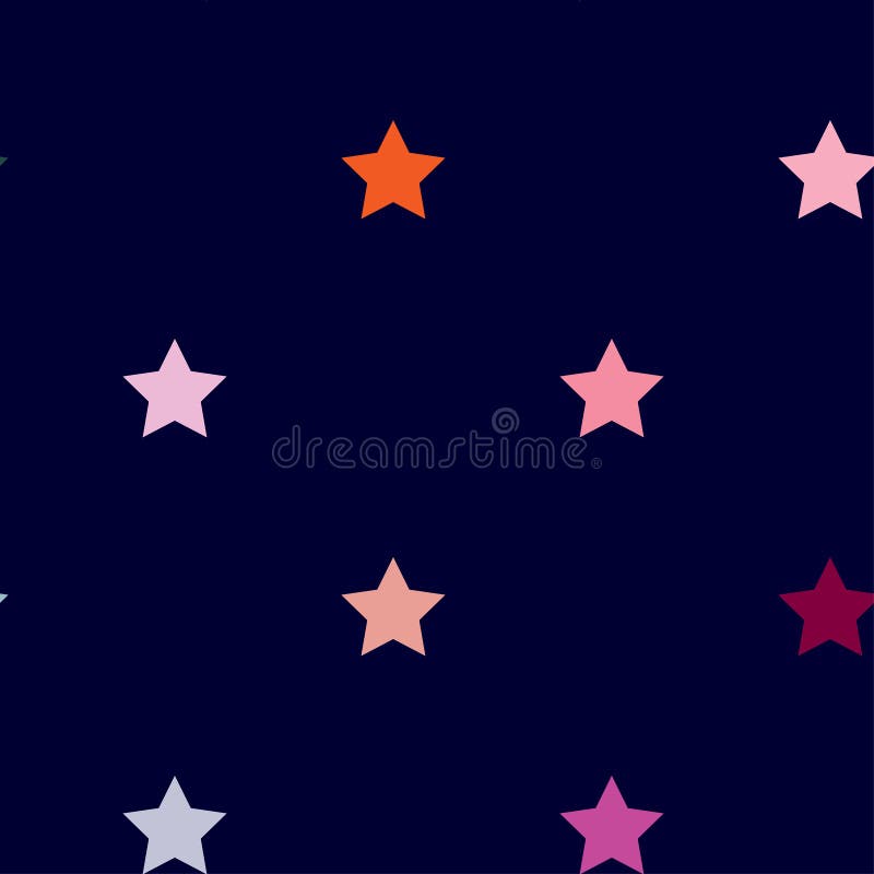 Repeatable Star Background, Star Pattern. Seamless Starry Wrapping ...