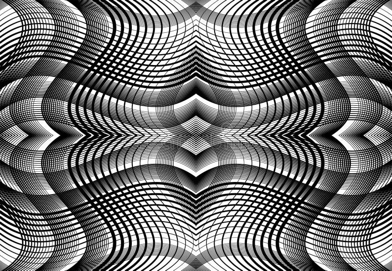 Repeatable and Tileable Grid, Mesh of Zig-zag, Criss-cross and Wavy Interlace, Intertwine and ...