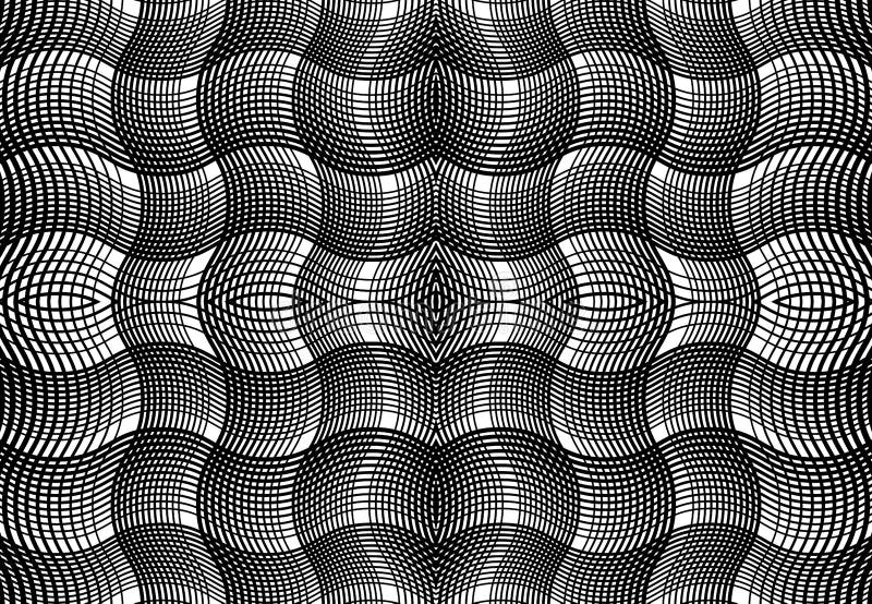 Repeatable and Tileable Grid, Mesh of Zig-zag, Criss-cross and Wavy ...