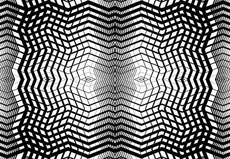 Repeatable and Tileable Grid, Mesh of Zig-zag, Criss-cross and Wavy Interlace, Intertwine and ...