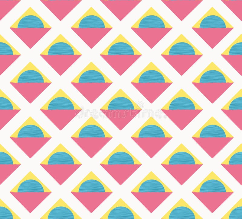 Repeated Abstract Pattern of Geometrical Shapes Ready for Textile ...