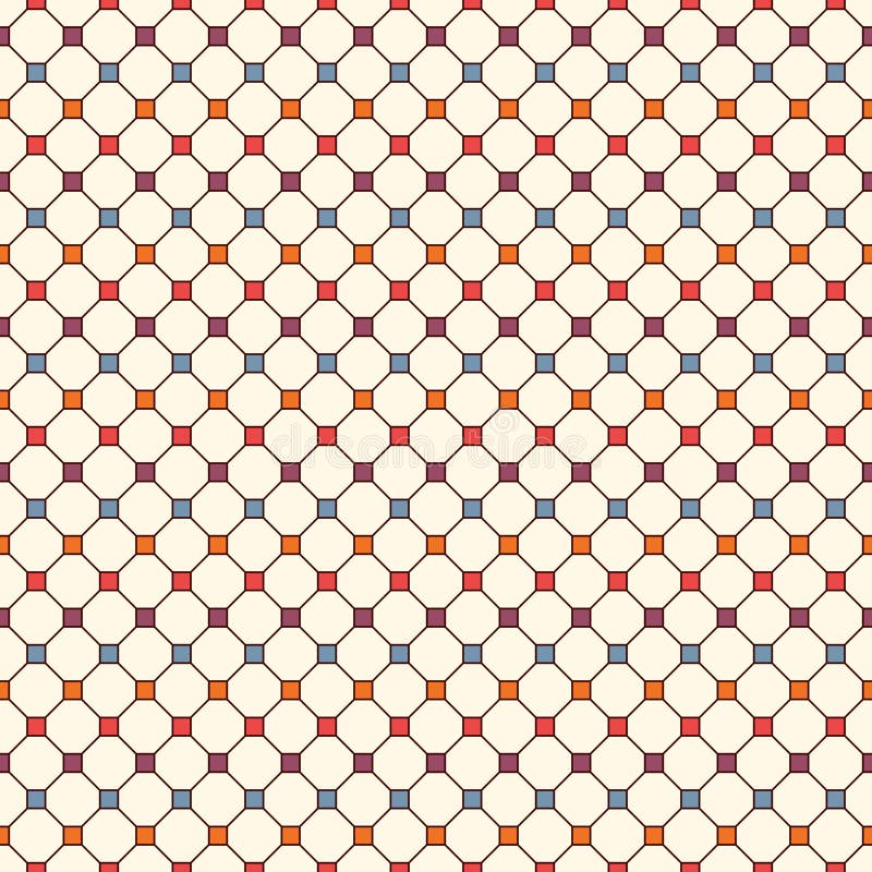 Repeated Bright Squares Abstract Background. Minimalist Seamless ...