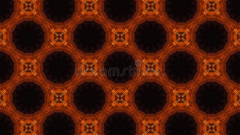 Repeated Circular Figures on an Abstract Background Forming a ...