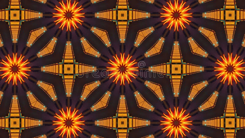 Repeated Circular Figures on an Abstract Background Forming a ...