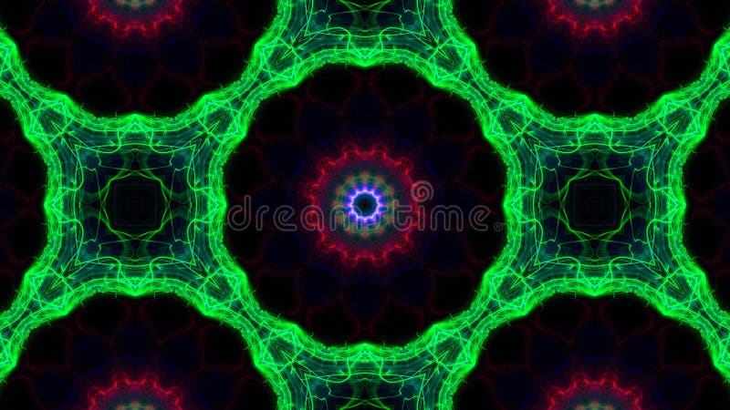 Repeated Circular Figures on an Abstract Background Forming a ...