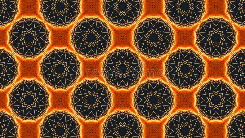 Repeated Circular Figures on an Abstract Background Forming a ...