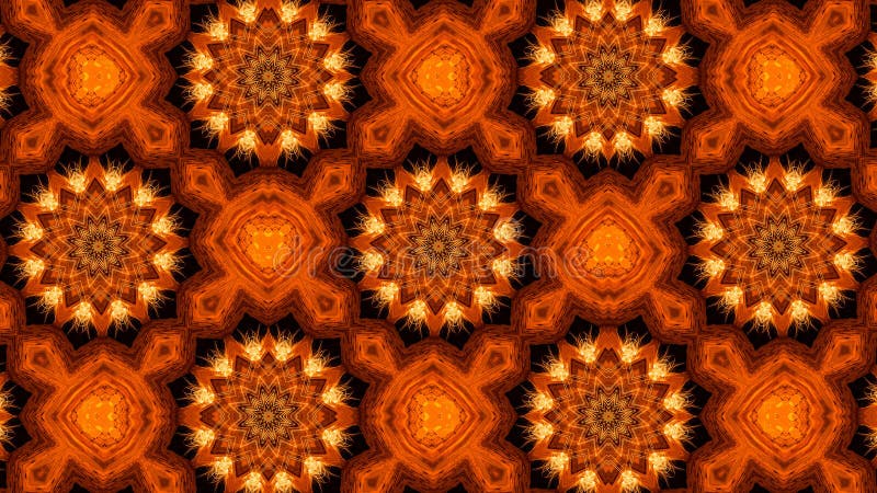 Repeated Circular Figures on an Abstract Background Forming a ...