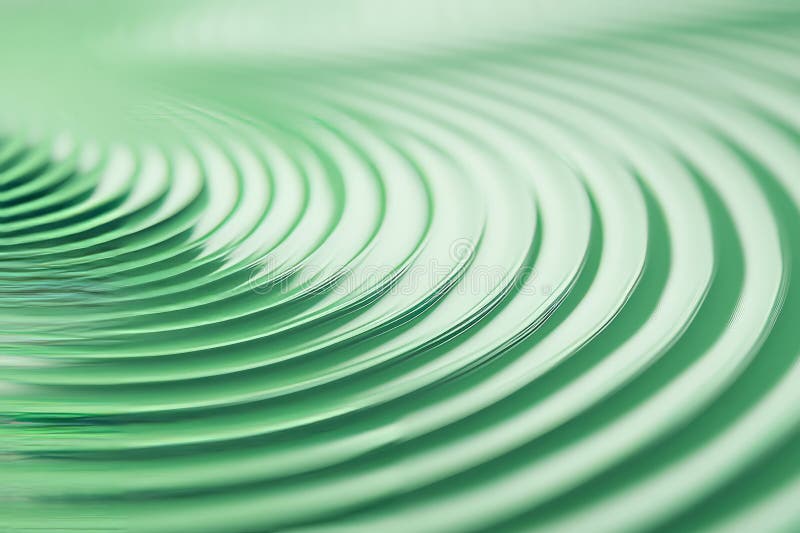 Repeated Circular Pattern in Light Green, Gently Rotating To Create a ...